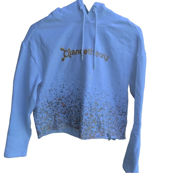 Orangetheory | Tops | Otf Ladies Orangetheory Fitness White Foil Boxy ...